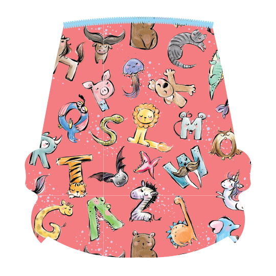 Clothing Set - Newborn - Fun Alphabet Salmon – Kissing Blake